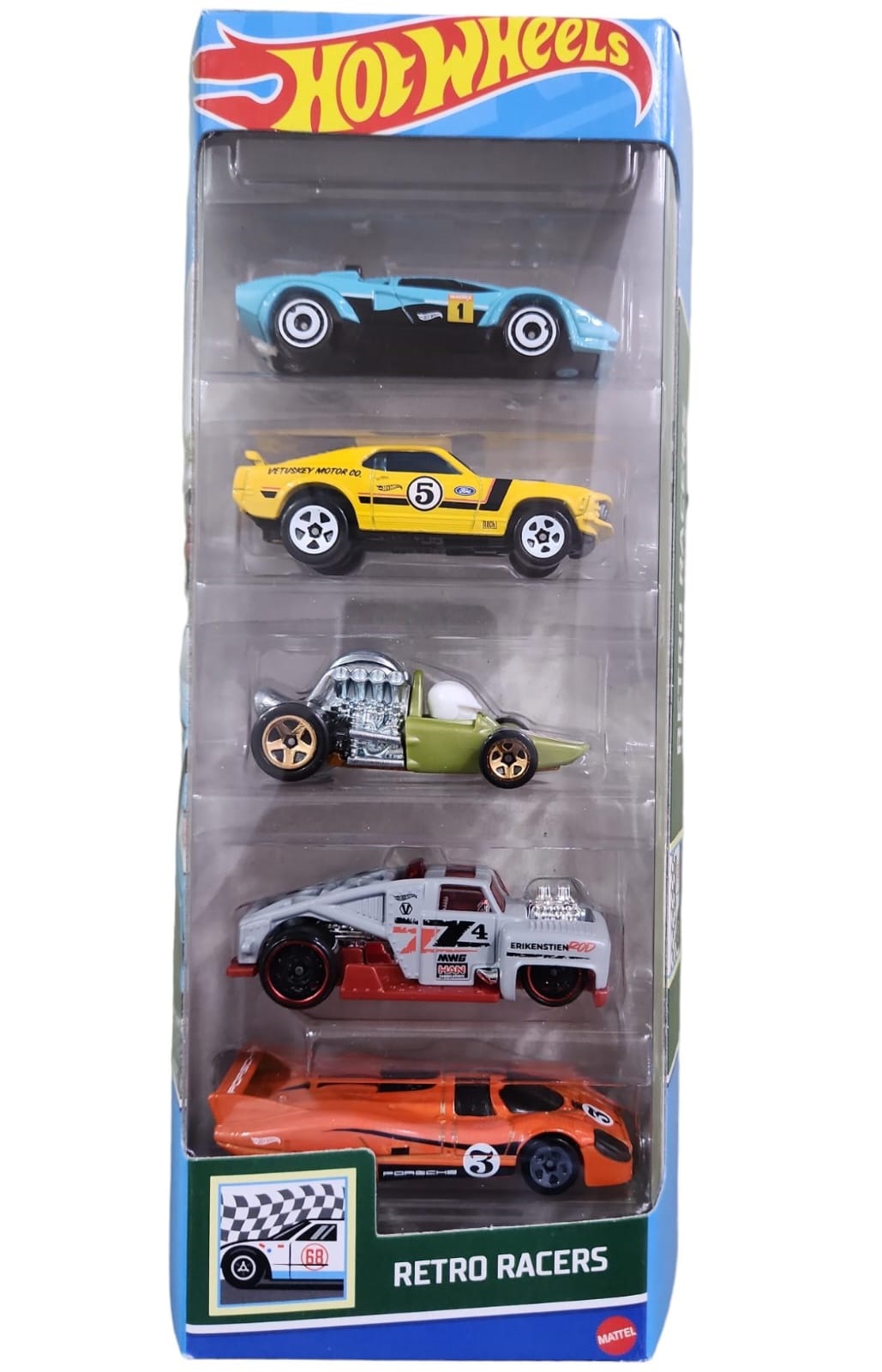 HOT WHEELS RETRO RACERS 5 PACK HOT WHEELS RETRO RACERS 5 PACK